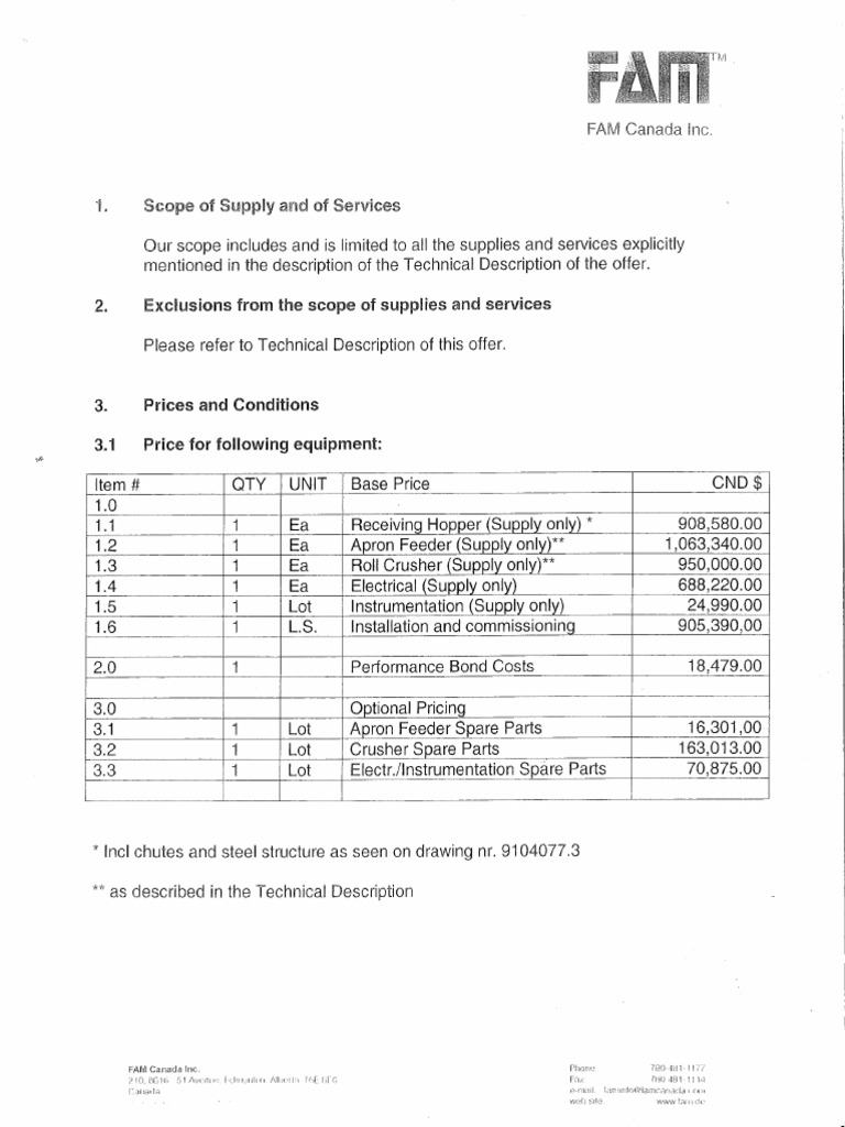 Apron Feeder Specifications and Drawings | PDF
