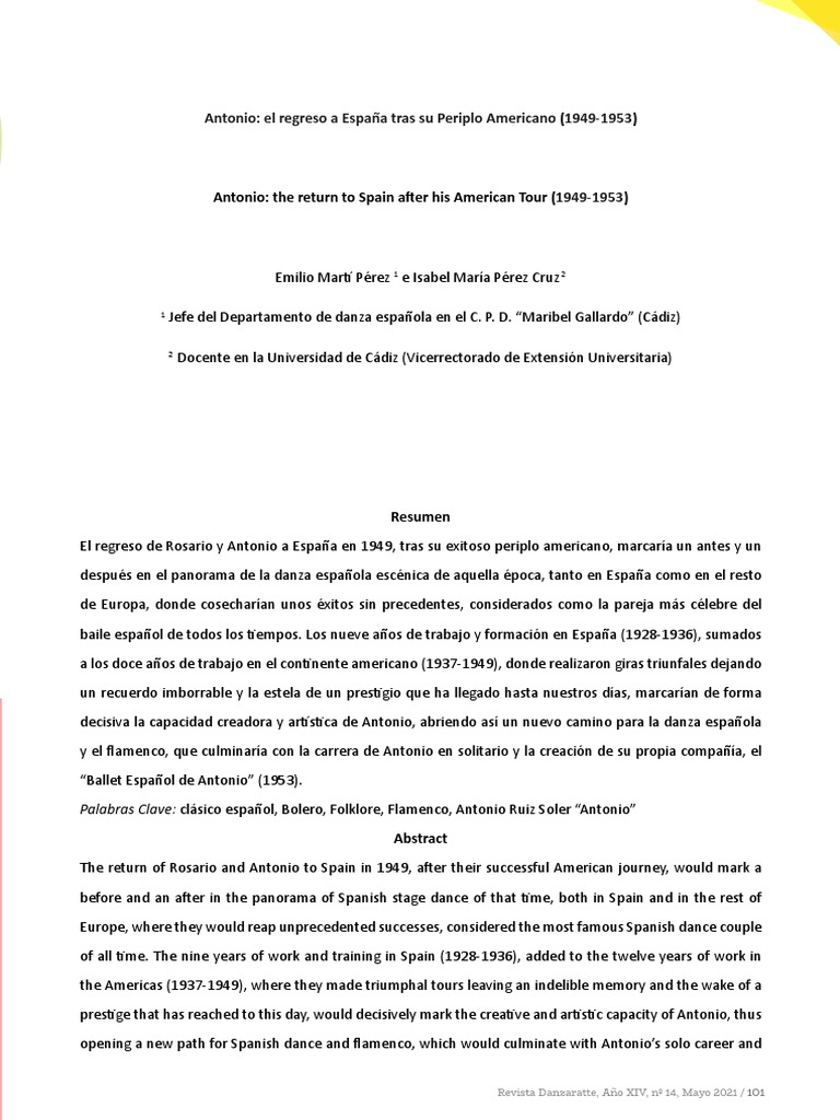 00 - Emilio Marti REV DANZARATTE 2021 vOK-101-119 - 2 | PDF | Ballet ...