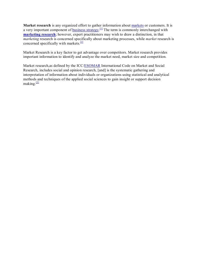 Market Research Overview PDF | PDF