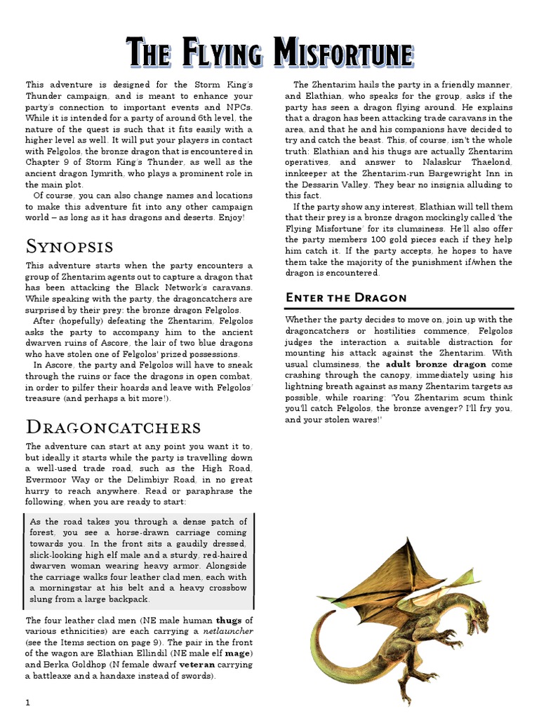 Felgolos and the Zhentarim Encounter | PDF | Dragon | Dwarf (Dungeons ...