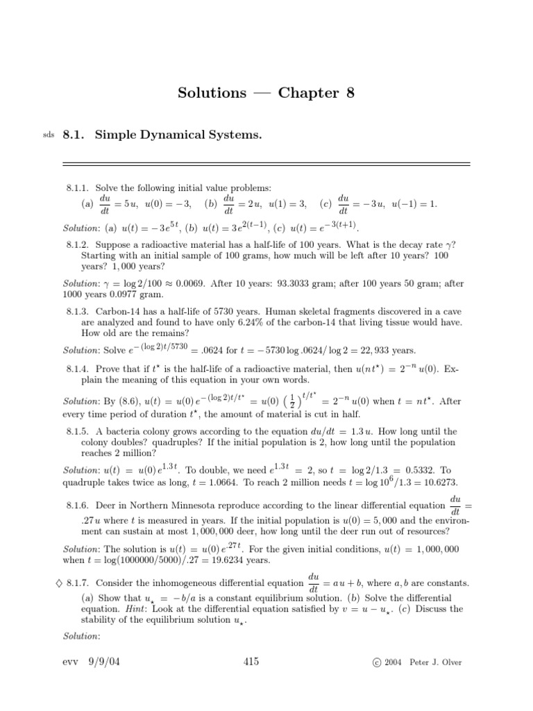 CH 8 Sol | PDF | Eigenvalues And Eigenvectors | Matrix (Mathematics)