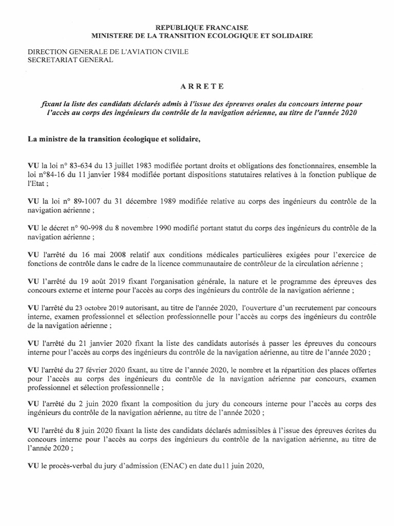 Admissions Concours Interne Icna | PDF