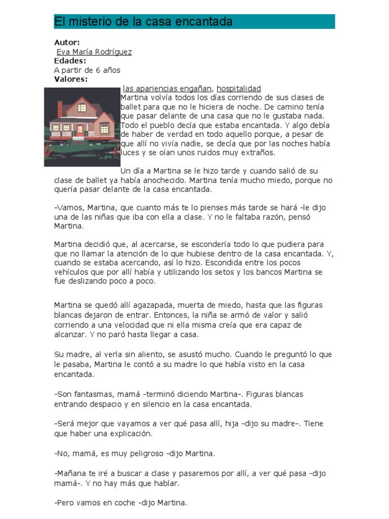 El misterio de la casa encantada | PDF