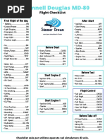 Rotate-MD-80 Checklist | PDF | Takeoff | Landing Gear