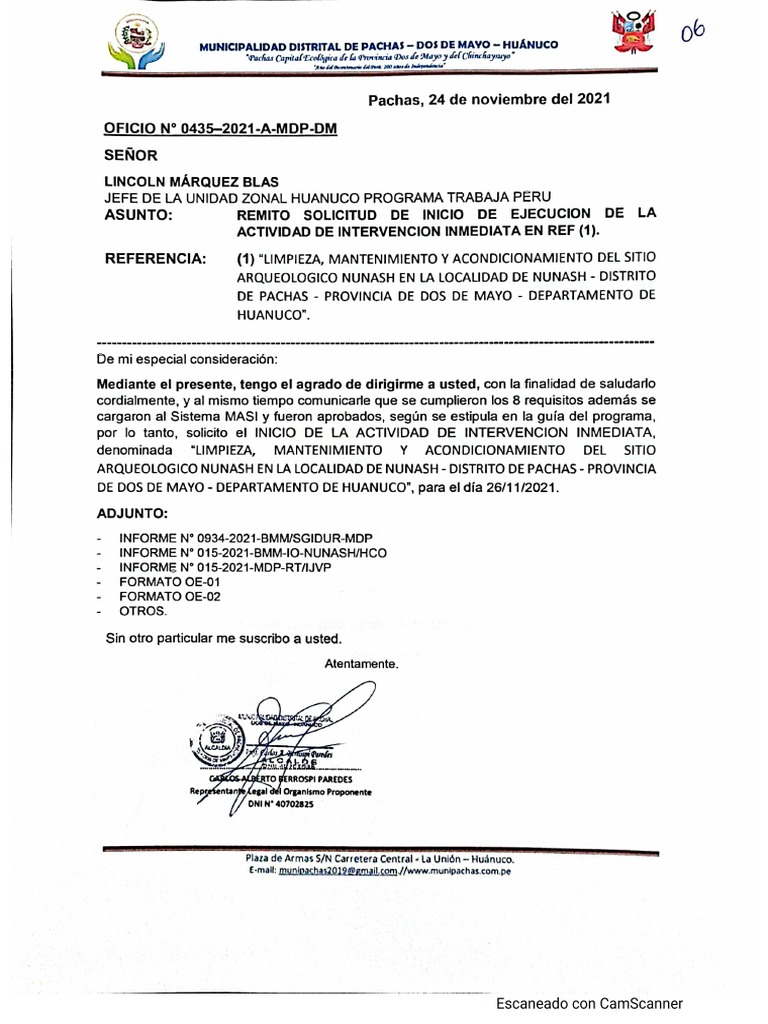 Modelo de Oficio | PDF