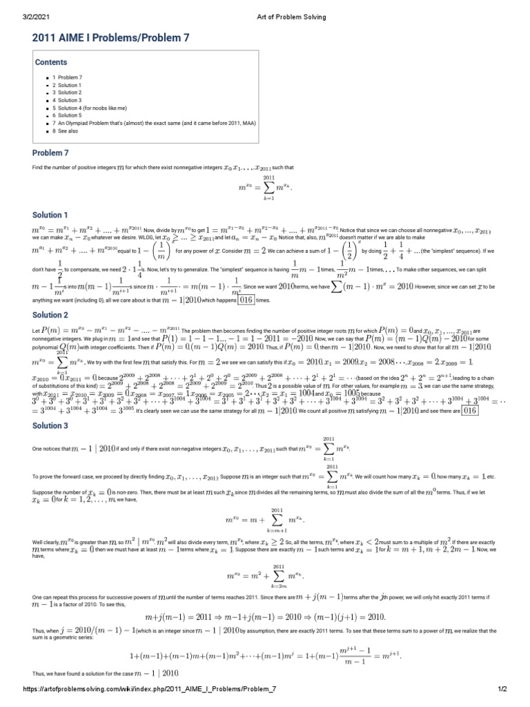 Art of Problem Solving | PDF | Equations | Factorization