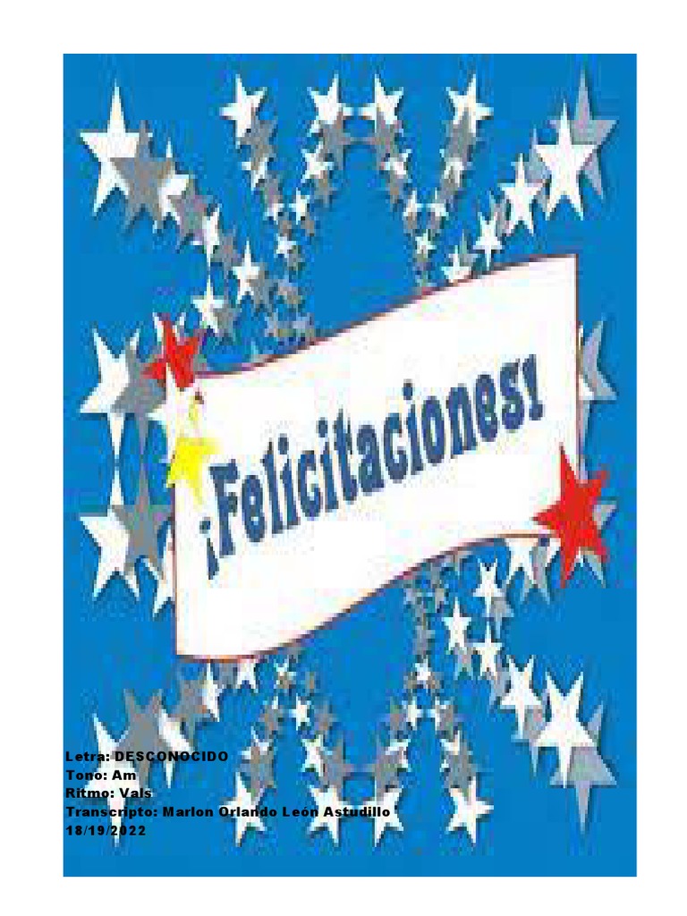 FELICITACIONES | PDF