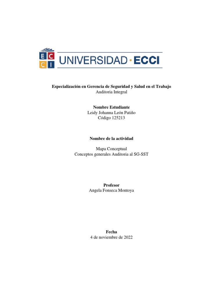 Calam O Mapa Conceptual Auditoria Riset/plan De Auditoria Interna