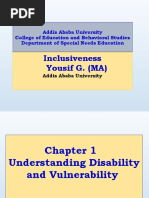 Chapter 1 Inclusiveness for Freshman Course | PDF | Disability | Speech
