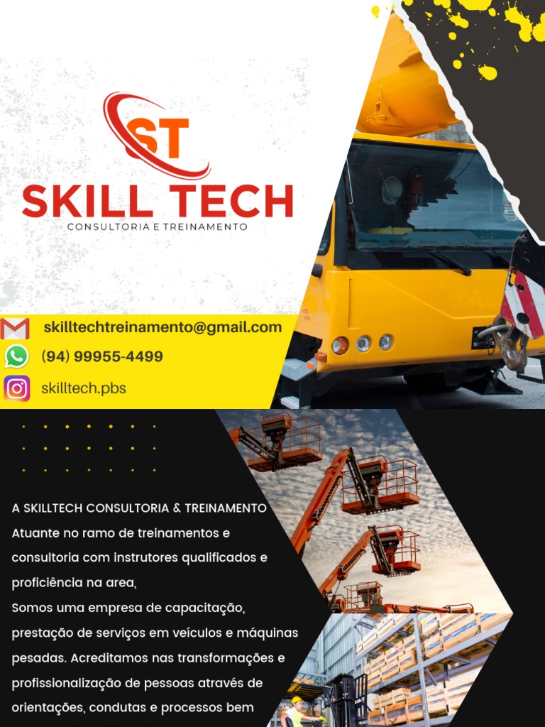 Portifolio Skilltech Treinamento | PDF | Guindaste (máquina ...