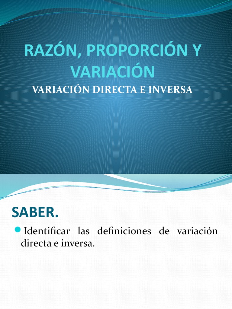 Variacion Directa e Inversa | PDF