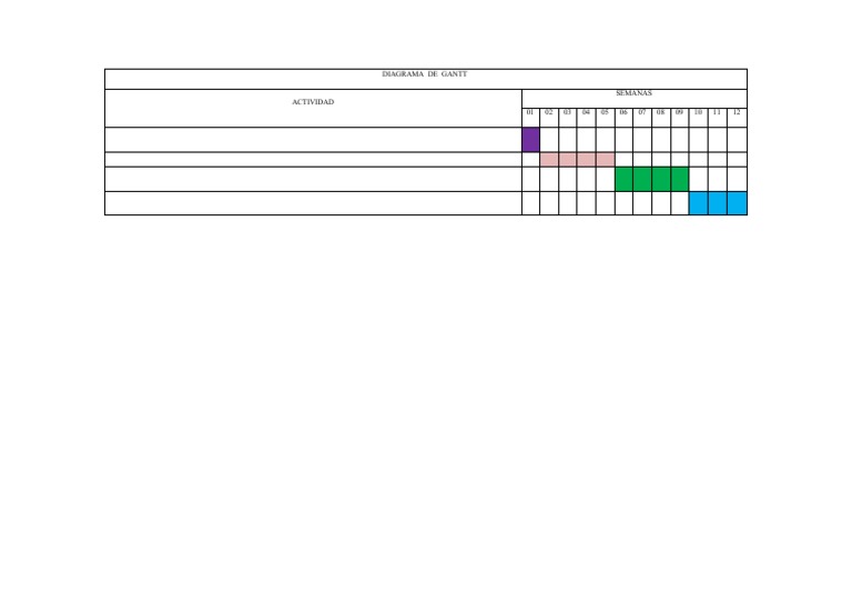 Diagrama de Gantt por Semanas | PDF