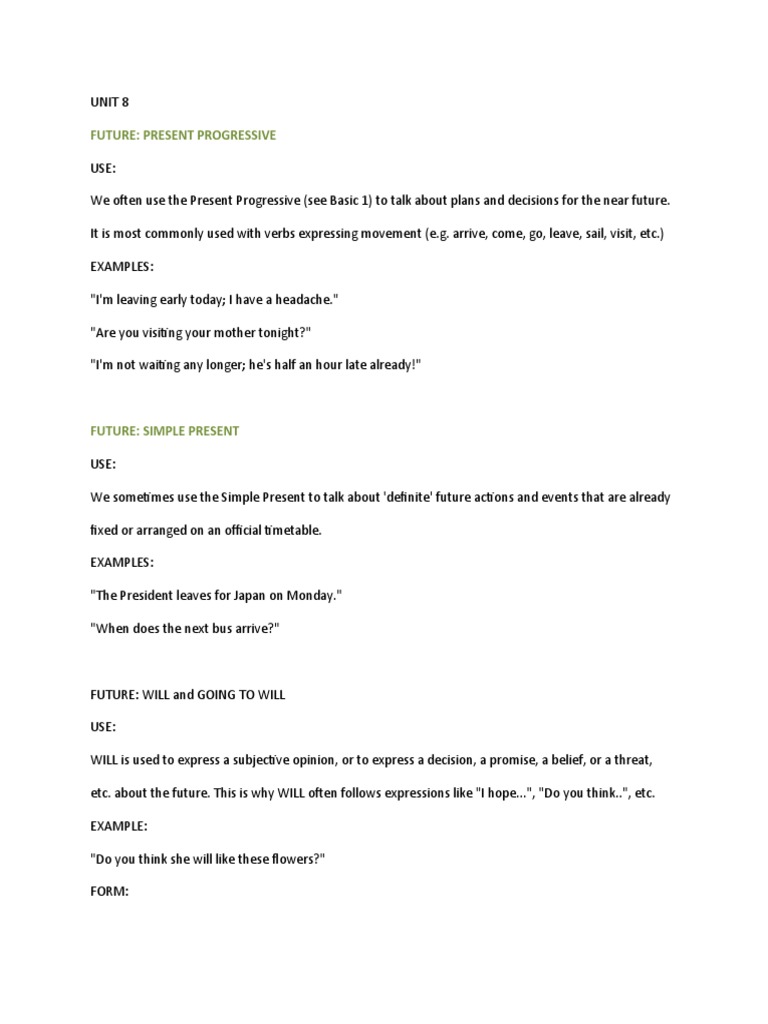 Unit 8 | PDF | Question | Subject (Grammar)