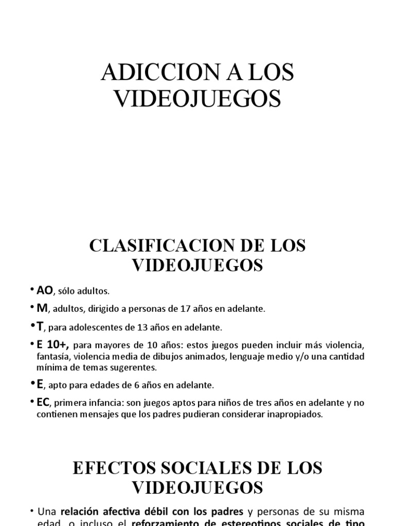 Adiccion A Los Videojuegos | PDF | Dopamina | Desorden hiperactivo y deficit de atencion