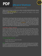 Gift Card Method | PDF | Gift Card | Bitcoin