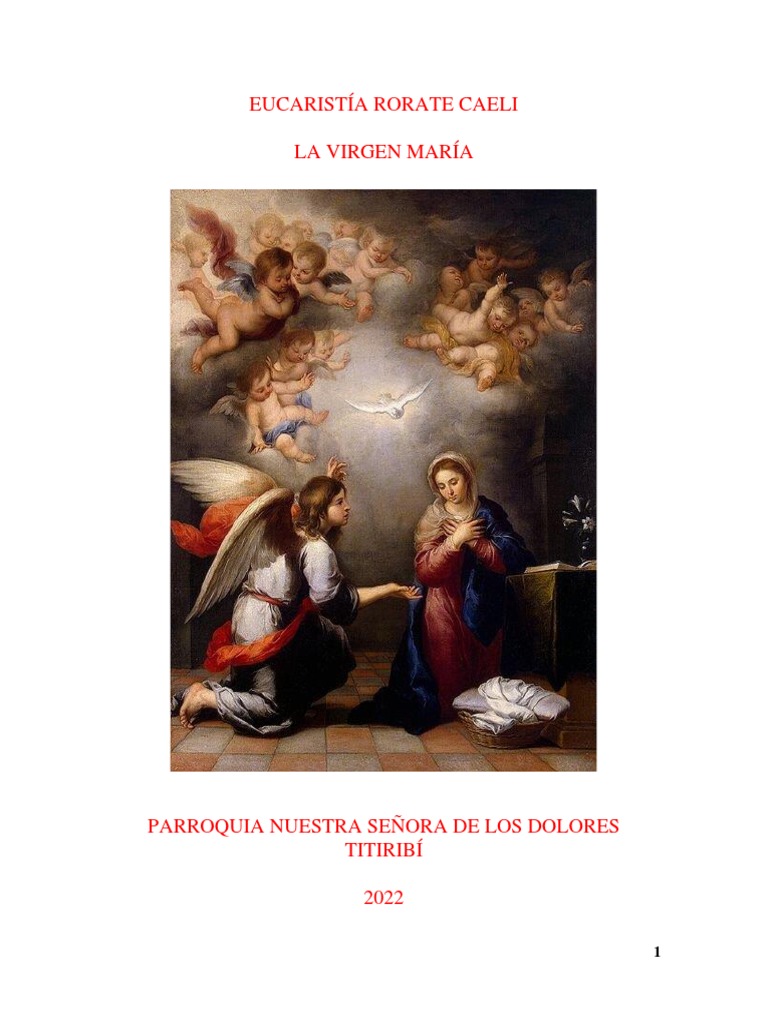 Eucaristía Rorate Caeli Titiribí 2022 | PDF | Misa (liturgia) | eucaristía