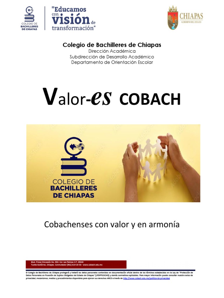 CAMPAÑA Valor-Es COBACH | PDF | Libertad | Método de enseñanza