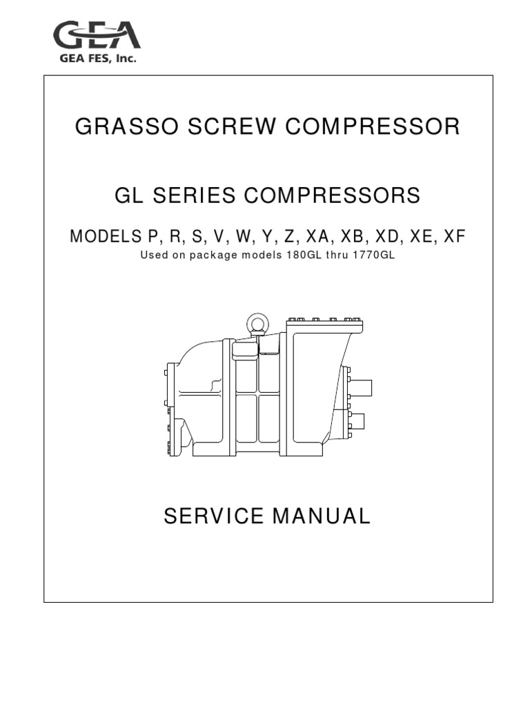 Gea Compresorsl Service Manual | PDF | Bearing (Mechanical) | Piston
