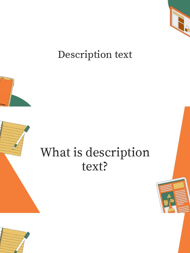 Understanding Description Text Structure | PDF