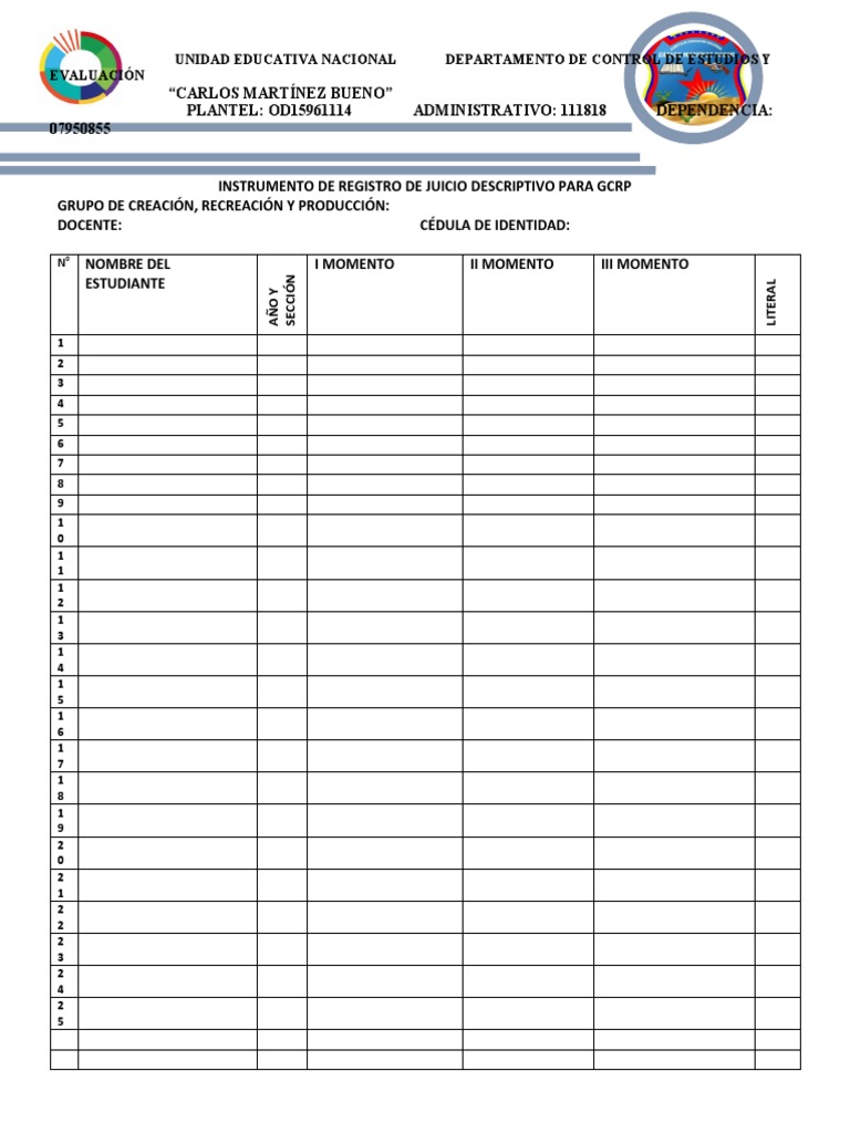 Instrumento para GCRP | PDF
