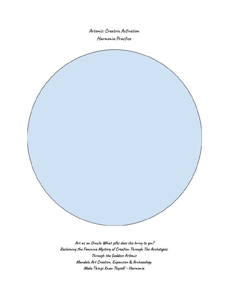 Full Moon Artemis Creatrix Activation Template | PDF | Chakra ...