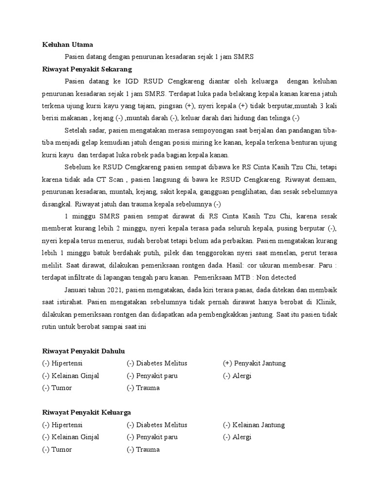 Laporan Kasus CKS | PDF