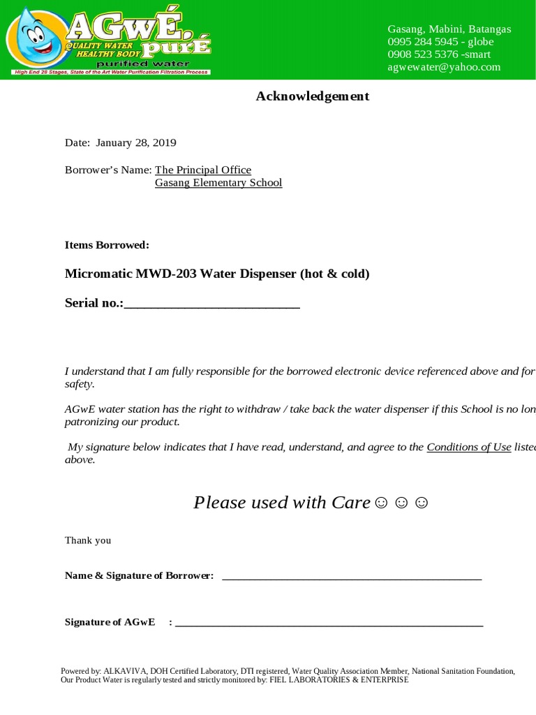 AGwE Acknowledgement Borrow | PDF | Evaluation Methods | Data Collection