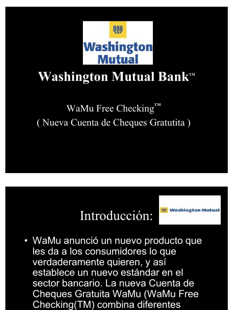Washington Mutual Bank | PDF