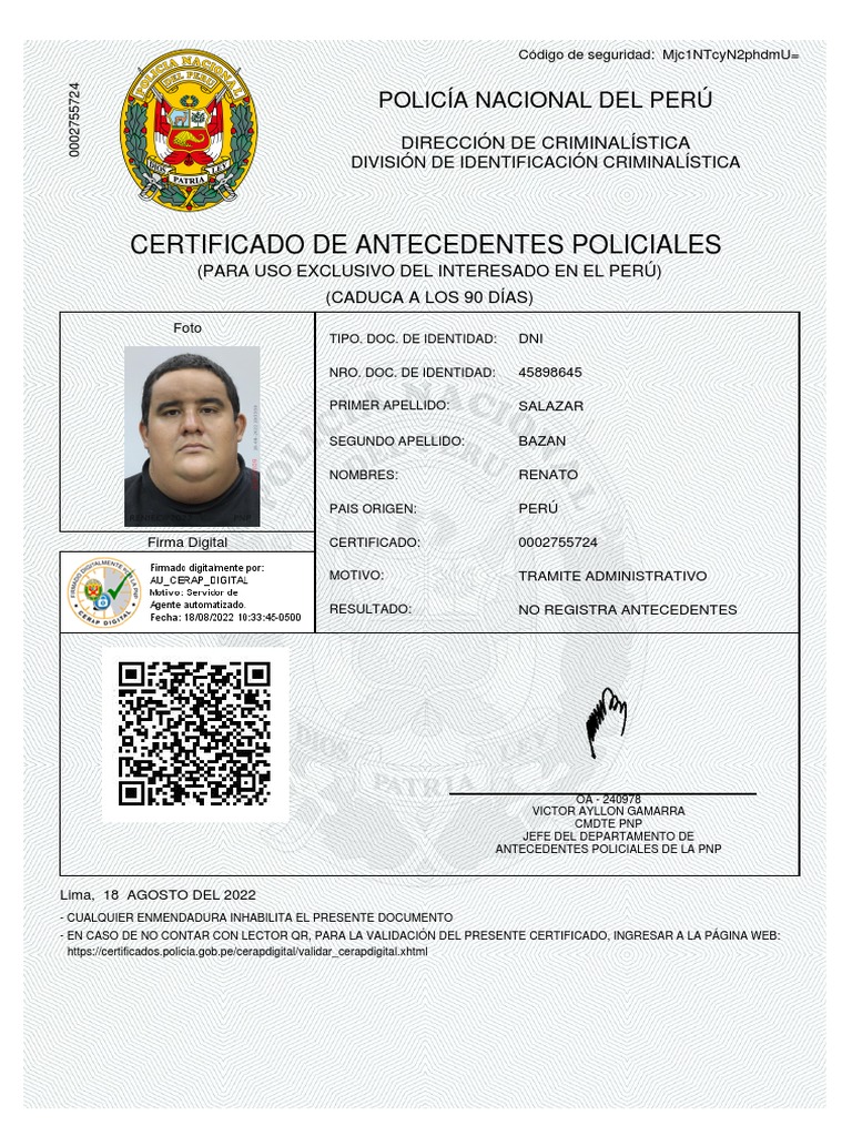 Certificado Cerap | PDF