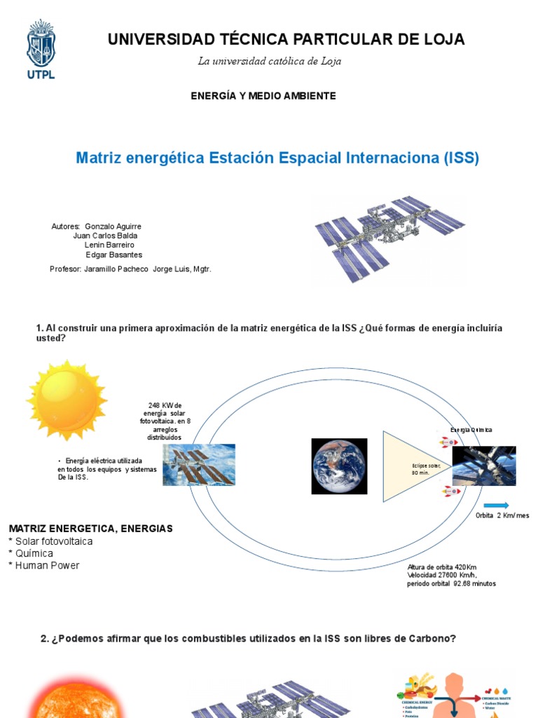 Presentación Estación Espacial Internacional | PDF | Estación Espacial ...