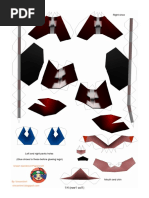 Minecraft Steve Papercraft Template | PDF