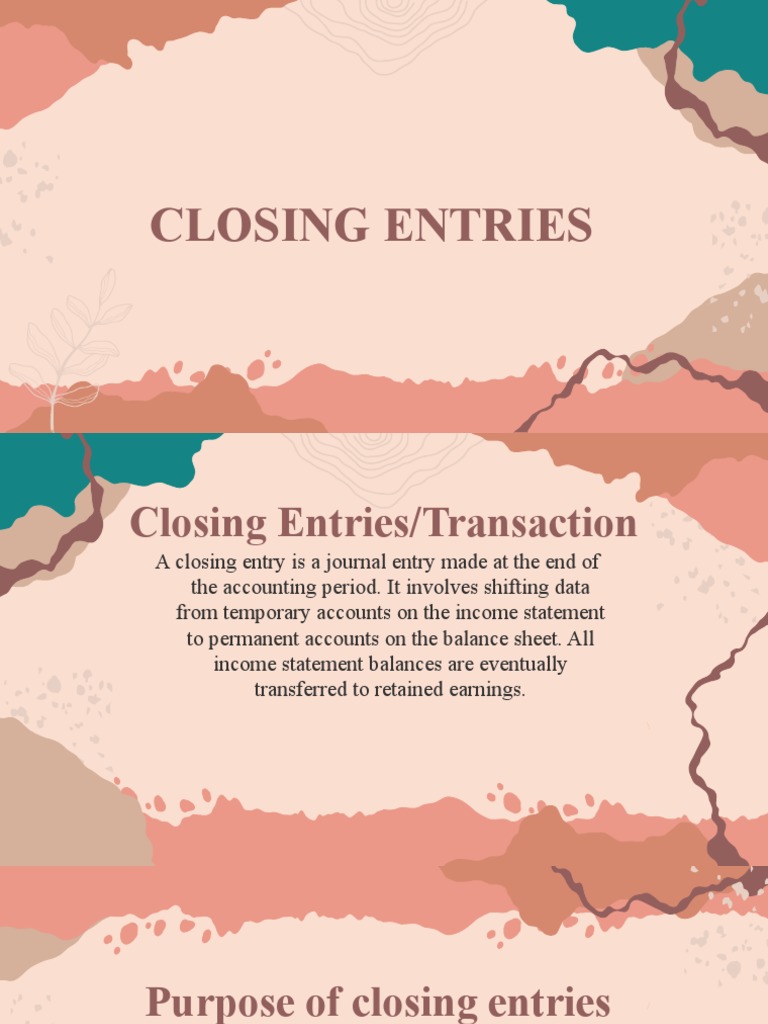 Fabm Group 4. Closing Entries | PDF | Debits And Credits | Expense