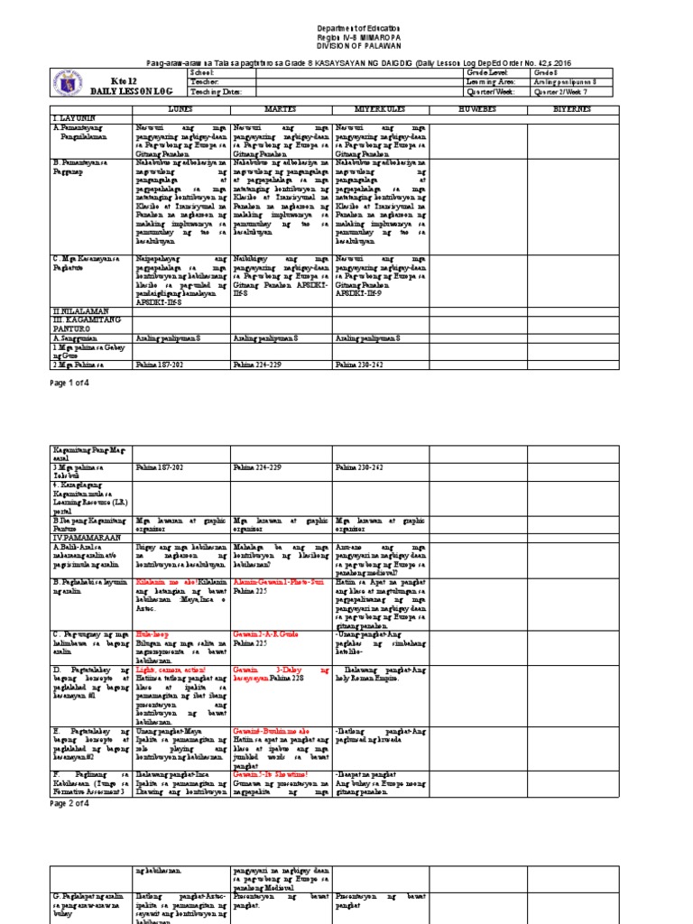 DLL Apan G8 Quarter2-Week7 | PDF