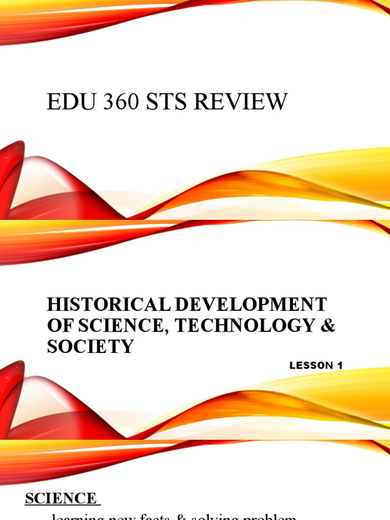 LESSON 1 - Historical Development of Science, Technology & Society | PDF