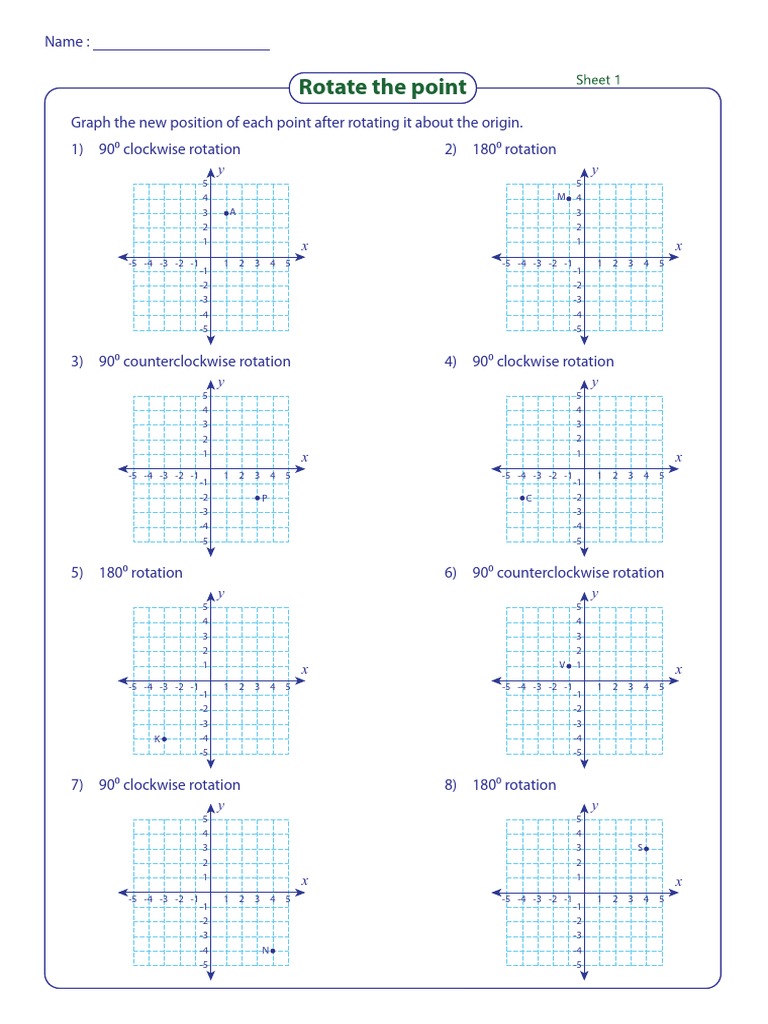 22.01 IP4.2 MATH Rotation Exercise | PDF | Geometry | Space