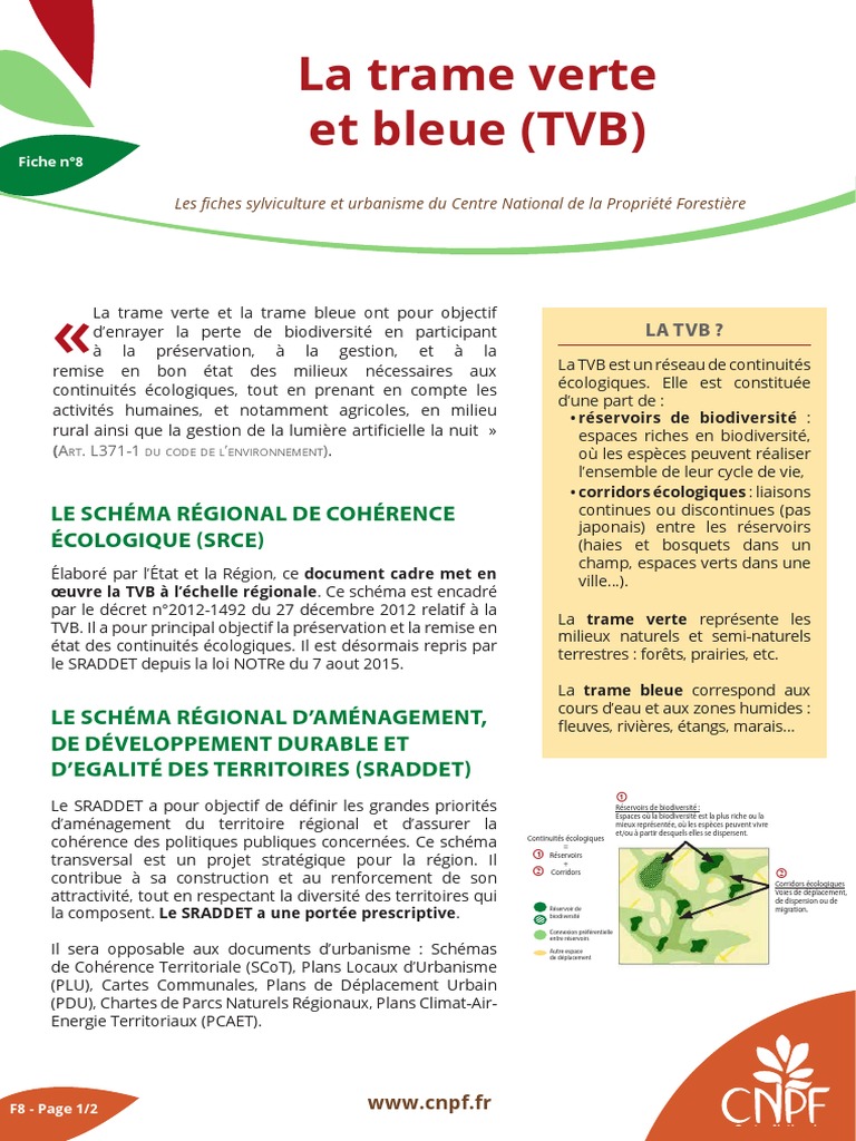 Trame verte et bleue : enjeux écologiques | PDF | Infrastructure verte ...