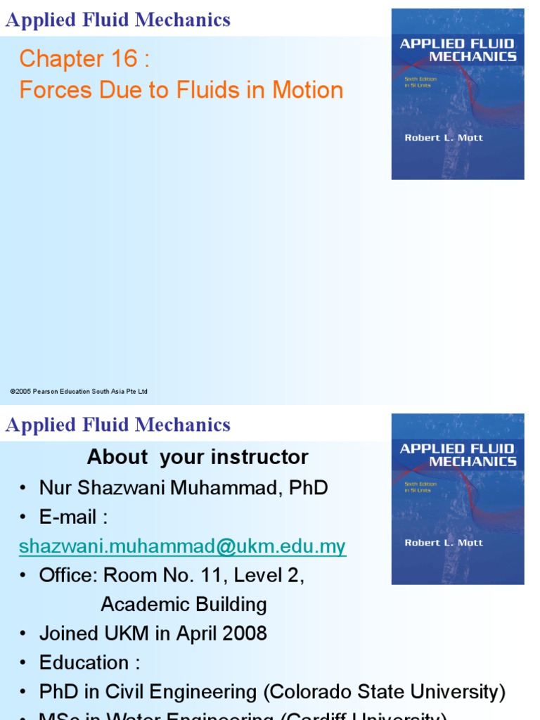 Chapter 6 Forces Due To Fluids in Motion | Download Free PDF | Force ...