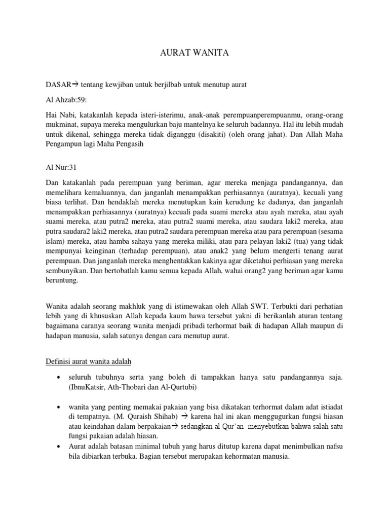 Aurat Wanita | PDF