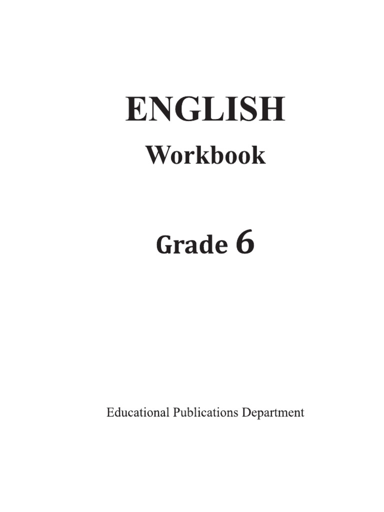 A94779 - English Workbook - Grade 06 | PDF