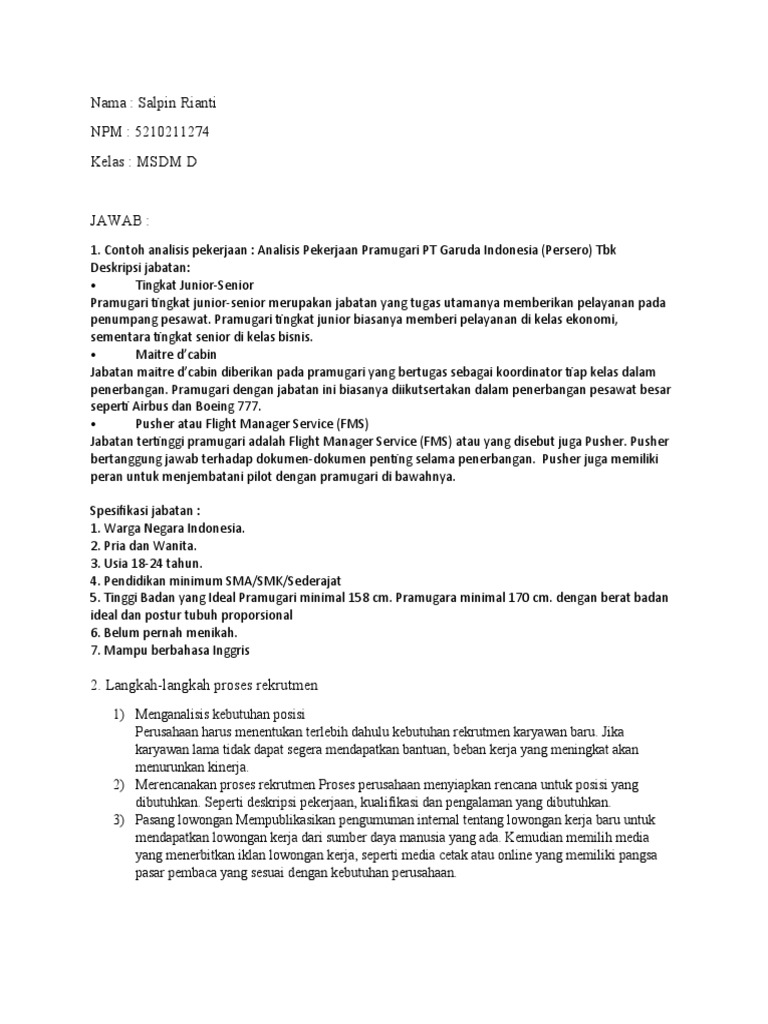 Salpin Rianti MNJ D Uts | PDF