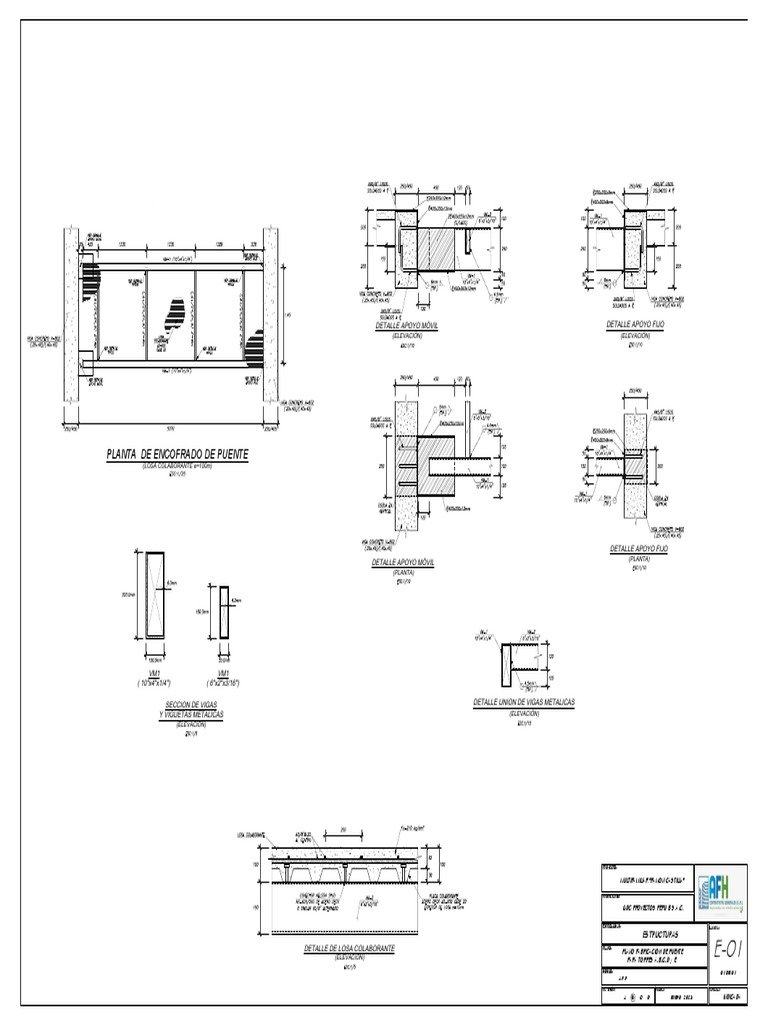 Planos Fabricacion Puente 06-01-2023 | PDF Planos Fabricacion Puente 06-01-2023 | PDF