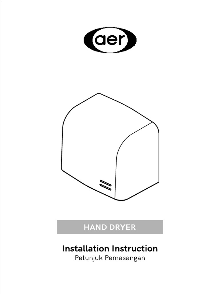Manual Book Hand Dryer | PDF