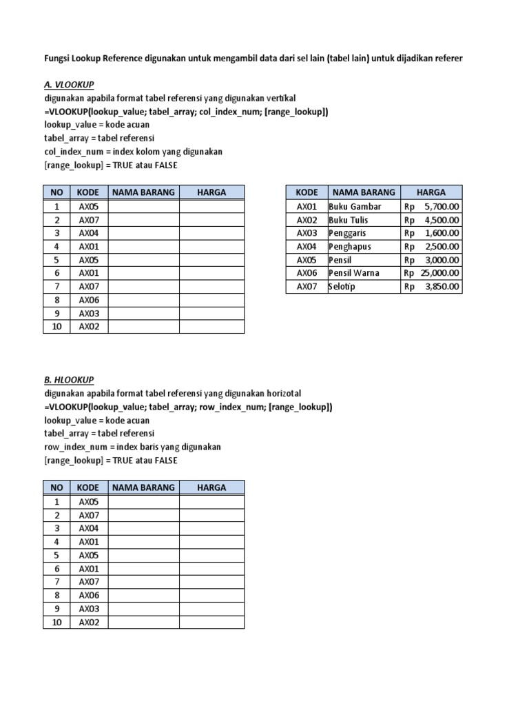 03 Fungsi Lookup Reference | PDF