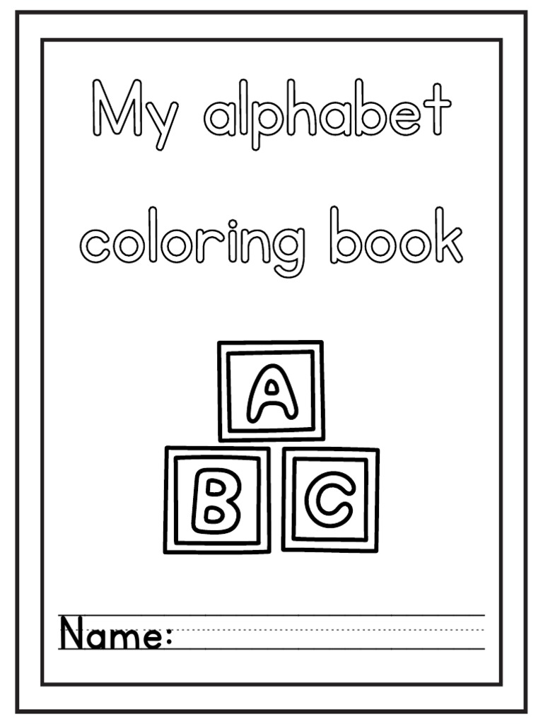 Black and White Coloring Workbook For Preschool Kindergarten Students ...