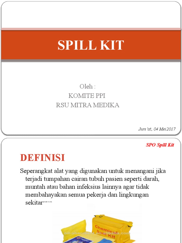 Prosedur Penggunaan Spill Kit Medis | PDF