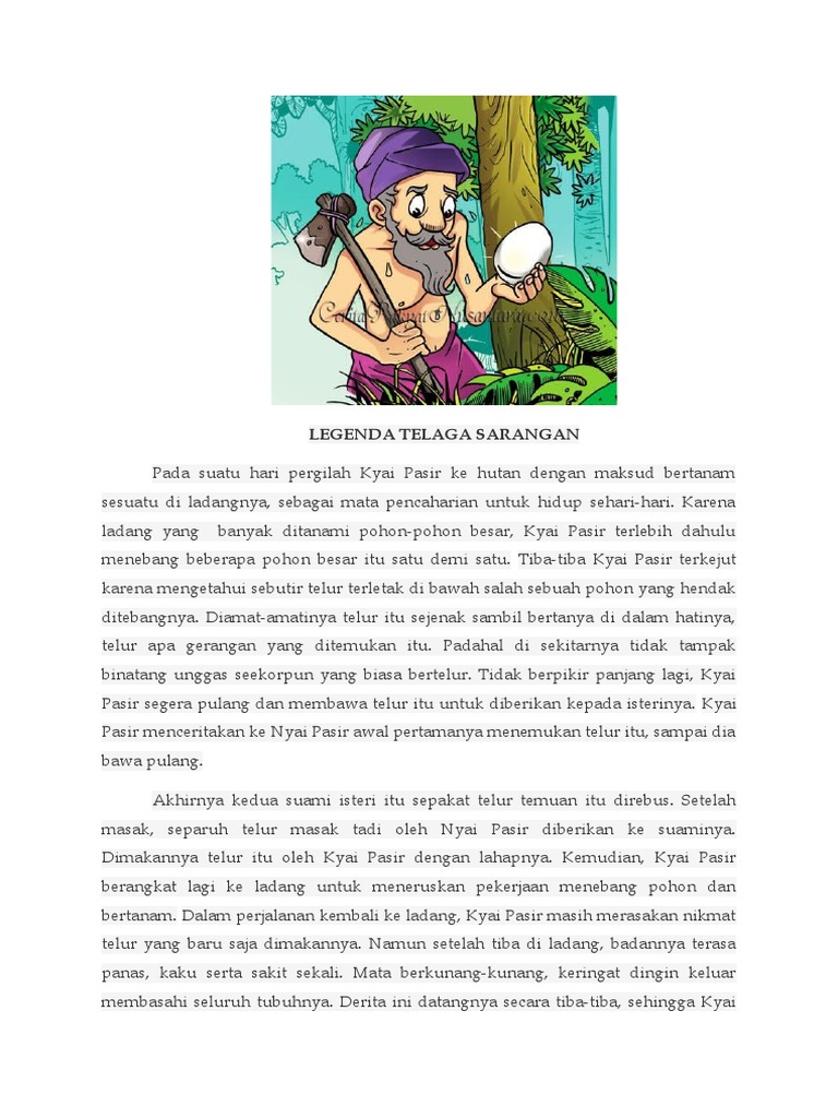 Legenda Telaga Sarangan Calvin | PDF