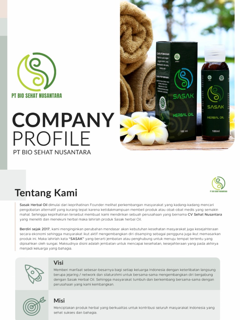 Compro PT. Bio Sehat Nusantara | PDF