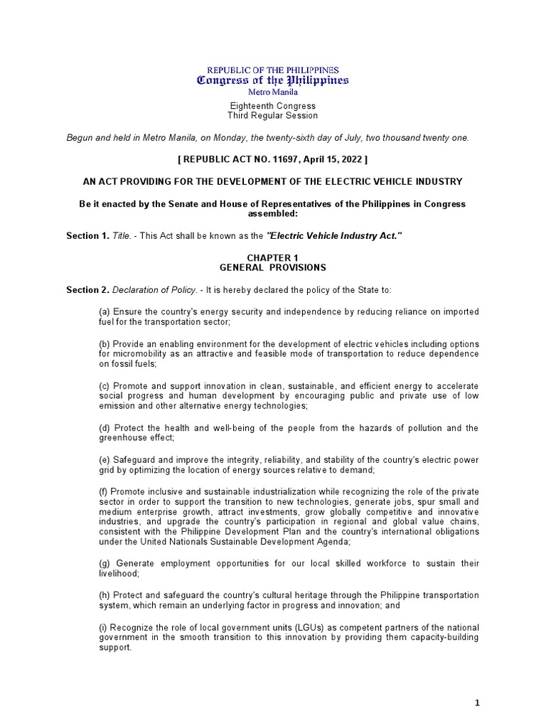 Evida Law | PDF | Electric Vehicle | Hybrid Electric Vehicle