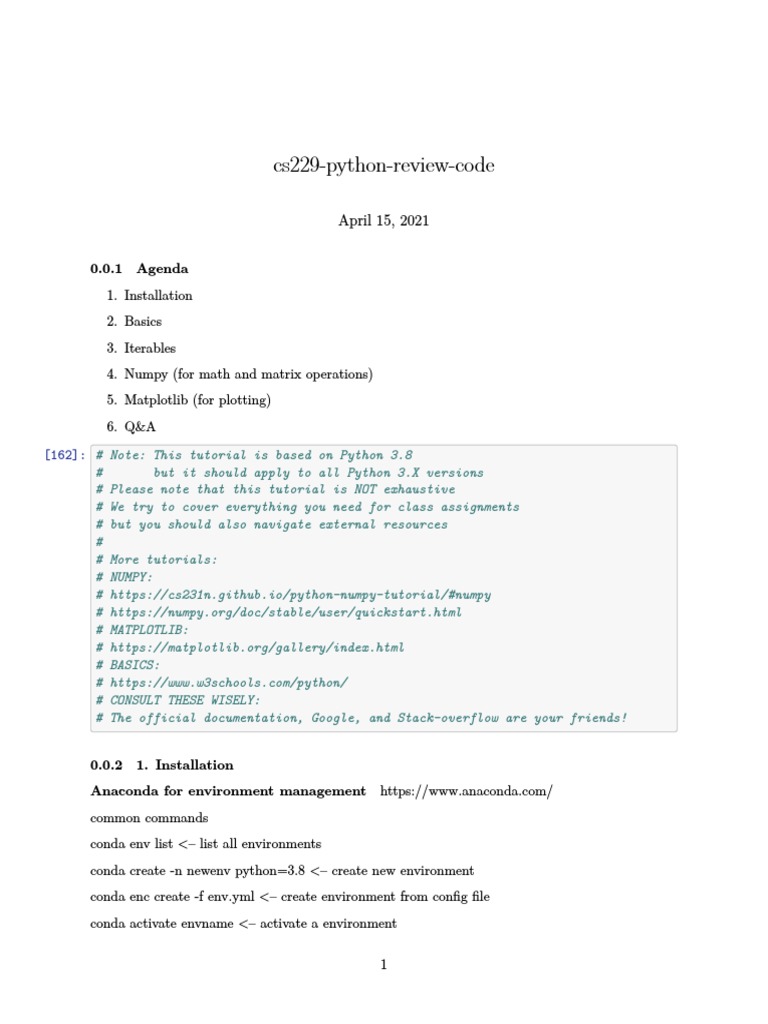Python Review Code Pdf Computer Programming Software Development 