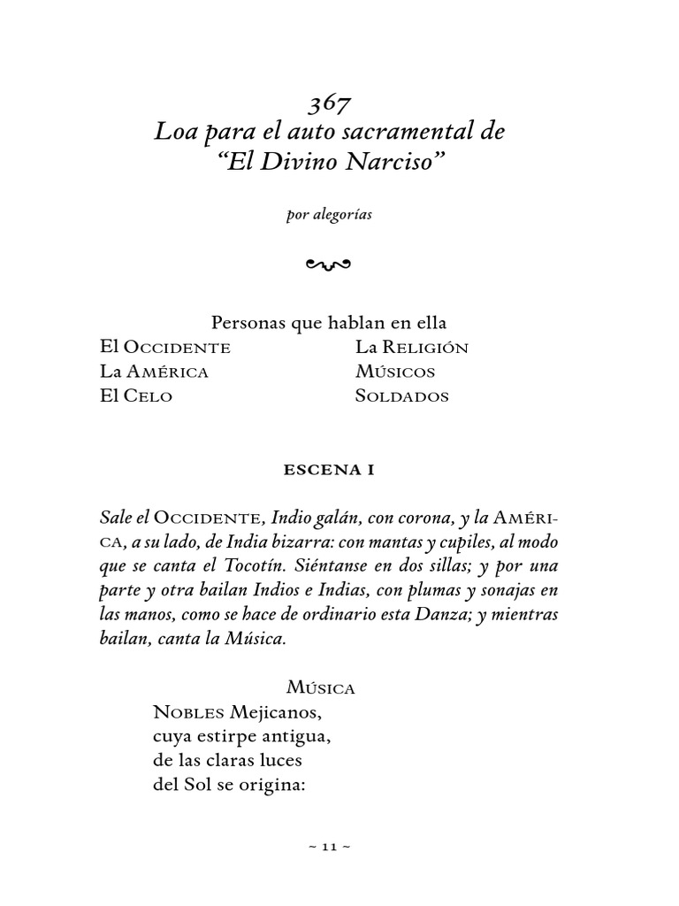 6. _Odas Al Divino Narciso_ - Sor Juana Inés de La Cruz (3) | PDF | Dios